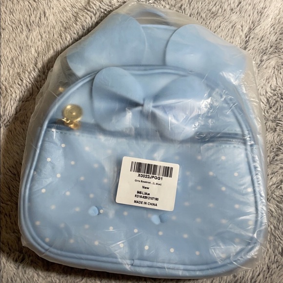 Bags | Minnie Disney Backpack Baby Blue Still Packaged Never Used ...